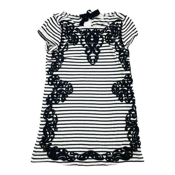 Anthropologie | Dresses | Anthropologie Women White Short Sleeve Round ...